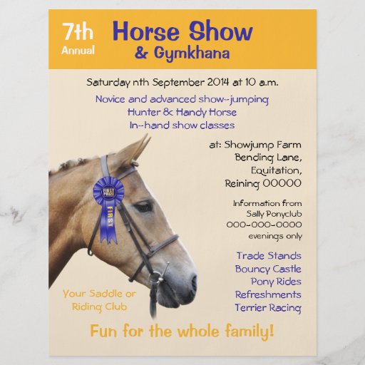 Equine Flyer Template download free - animationturbabit