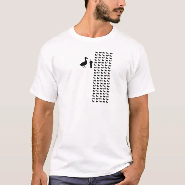 Horse-sized Duck vs 100 Duck-sized Horses T-Shirt | Zazzle