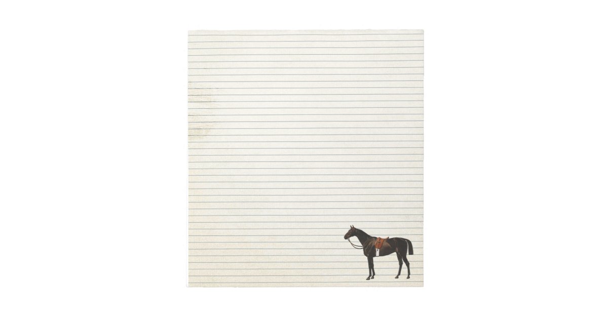horse stationery notepad | Zazzle