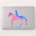 Horseback Riding Custom-Cut Vinyl Sticker | Zazzle