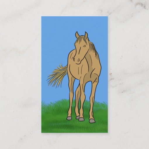 Horseback Riding Instructors Horse Themed Business Card | Zazzle