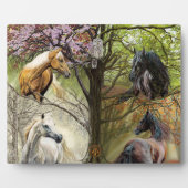 Horses of the Four Elements Art Plaque | Zazzle