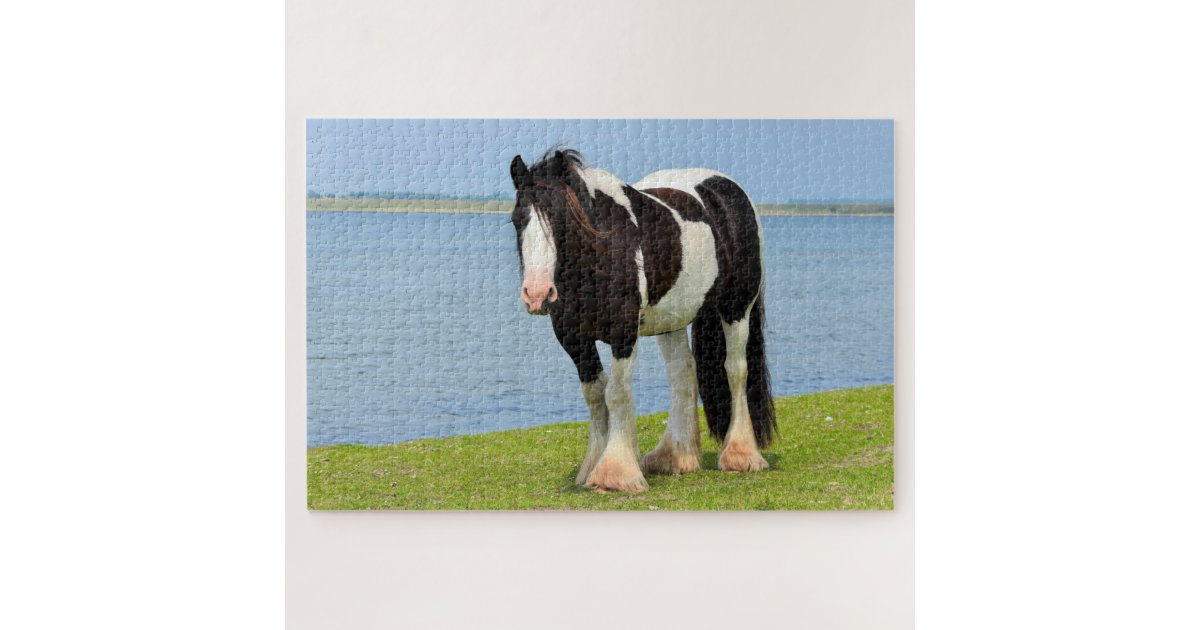 Horses peeking their heads over stall doors jigsaw puzzle | Zazzle