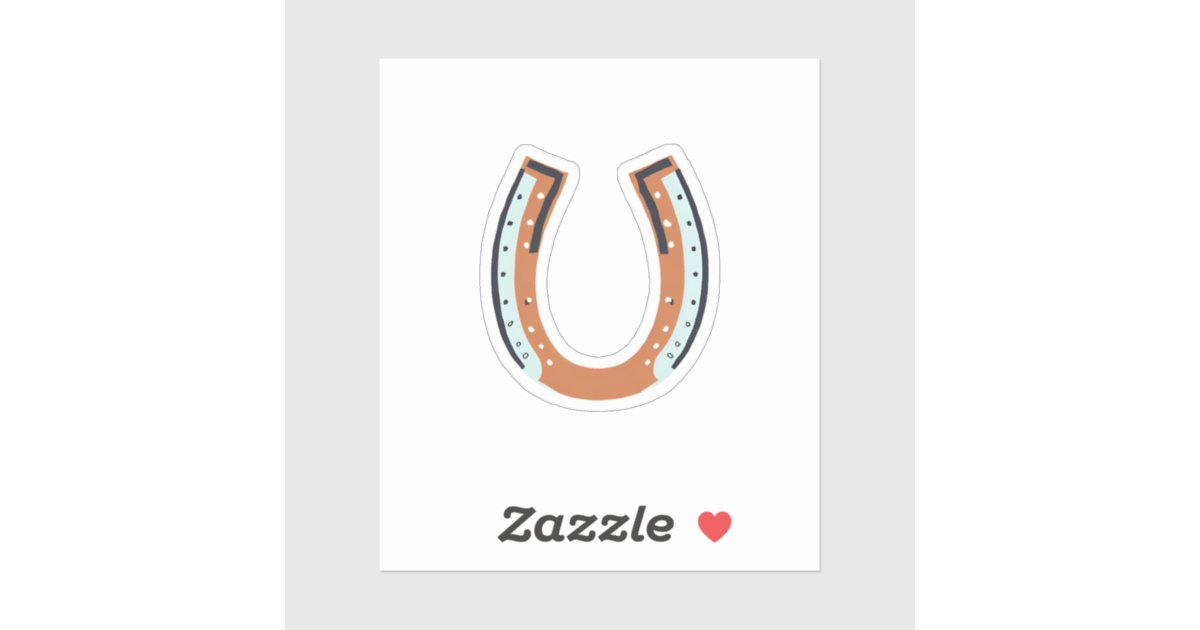 Horseshoe Sticker | Zazzle