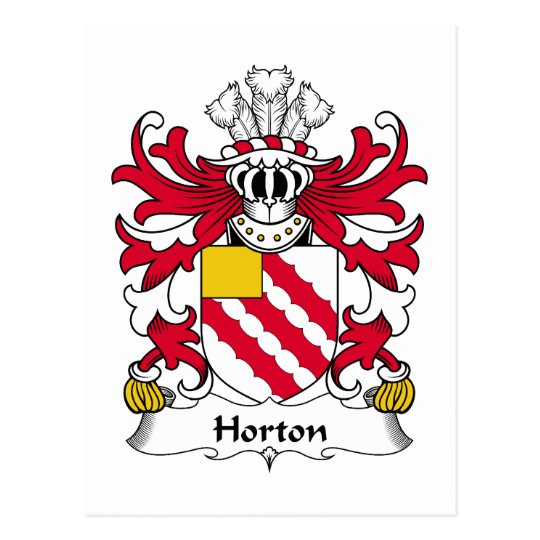 Horton Family Crest Postcard | Zazzle.com