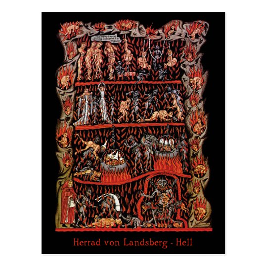Hortus Deliciarum Hell Postcard | Zazzle.com