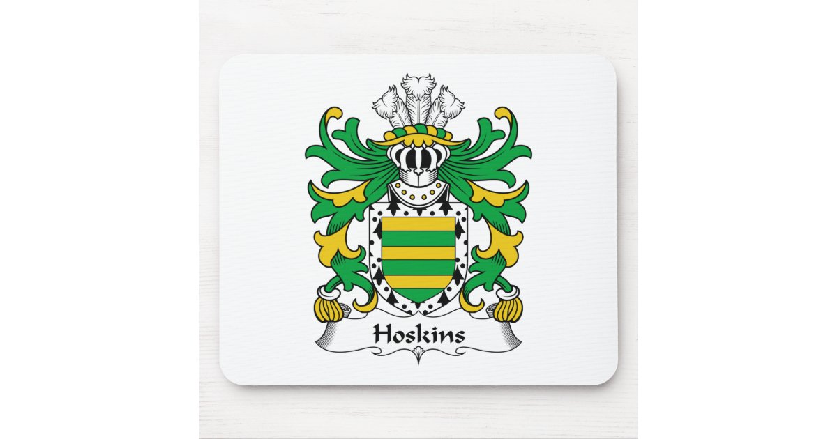 Hoskins Family Crest Mouse Pad | Zazzle