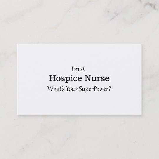 Hospice Nurse Business Card | Zazzle.com