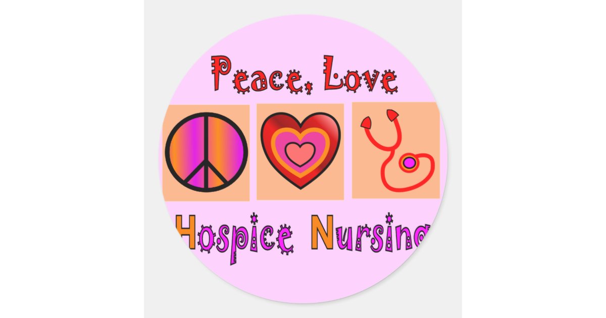 Hospice Nurse Gifts Classic Round Sticker | Zazzle