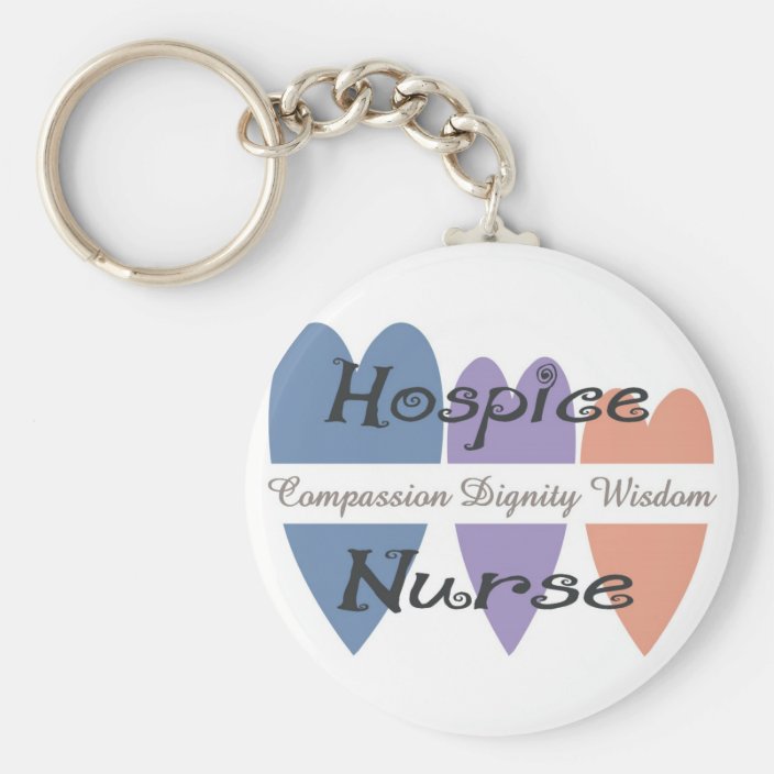 Hospice Nurse Gifts Keychain | Zazzle.com