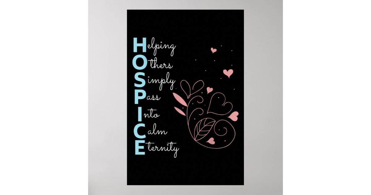 Hospice Nurse Poster | Zazzle
