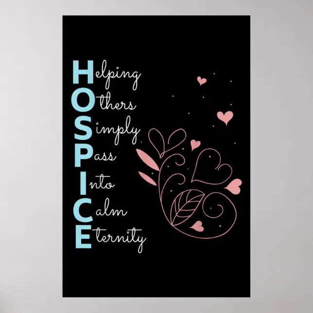 Hospice Nurse Poster | Zazzle