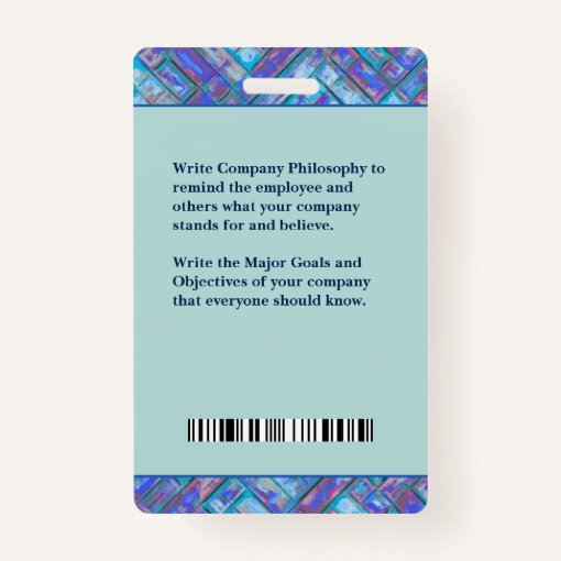 Hospital Employee Nurse Photo Bar Code Logo Custom Badge | Zazzle