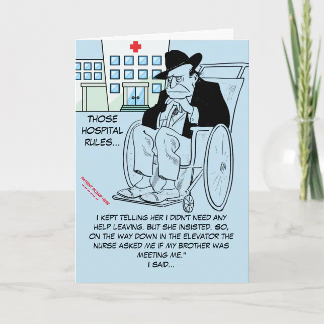 "Hospital Rules" Card | Zazzle