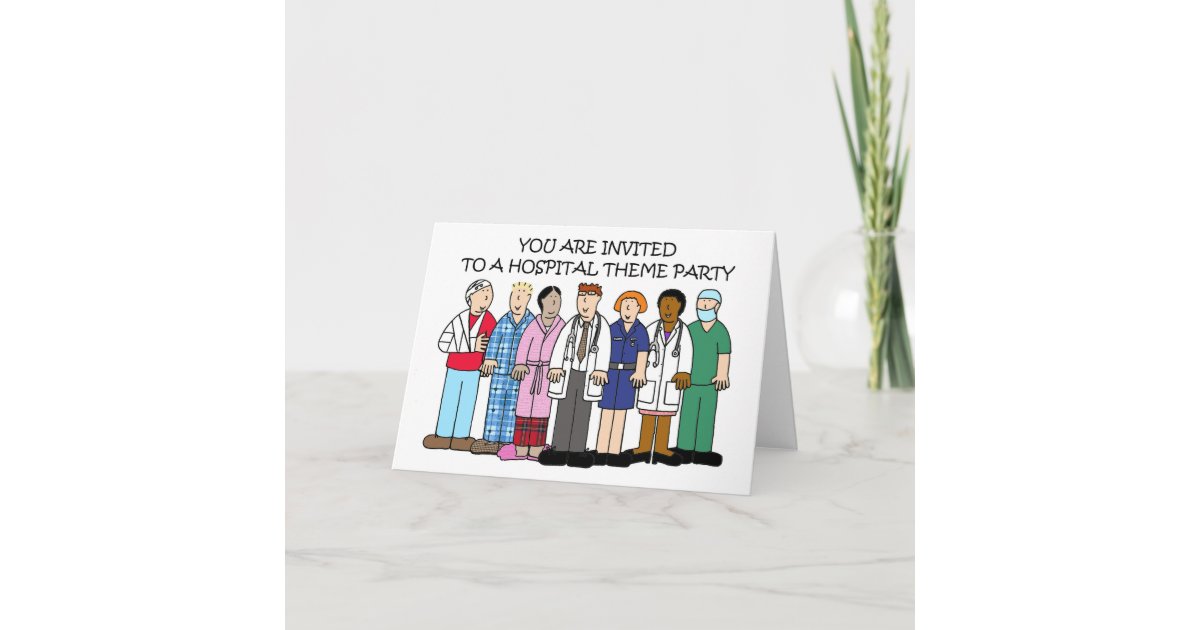 Hospital Theme Party Invitation | Zazzle