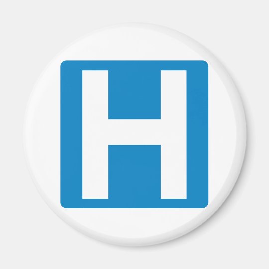 Hospital Zone Highway Sign Magnet | Zazzle.com