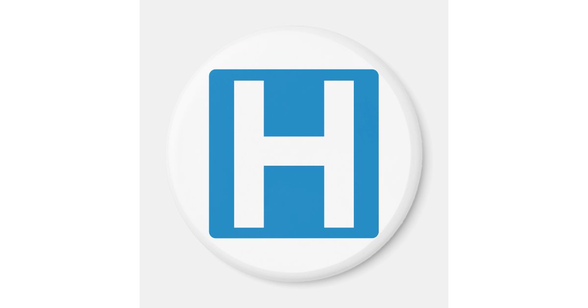 Hospital Zone Highway Sign Magnet | Zazzle.com