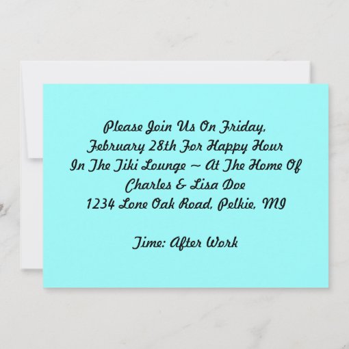 Host A Happy Hour Party Theme Invitation Invites | Zazzle