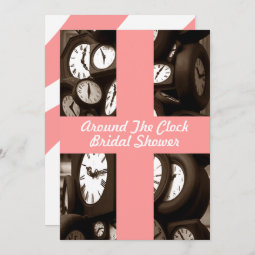 Host Around The Clock Bridal Shower Invitations | Zazzle