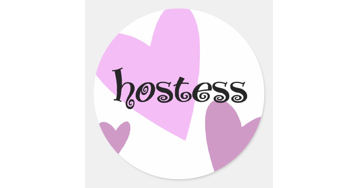 Hostess Classic Round Sticker | Zazzle