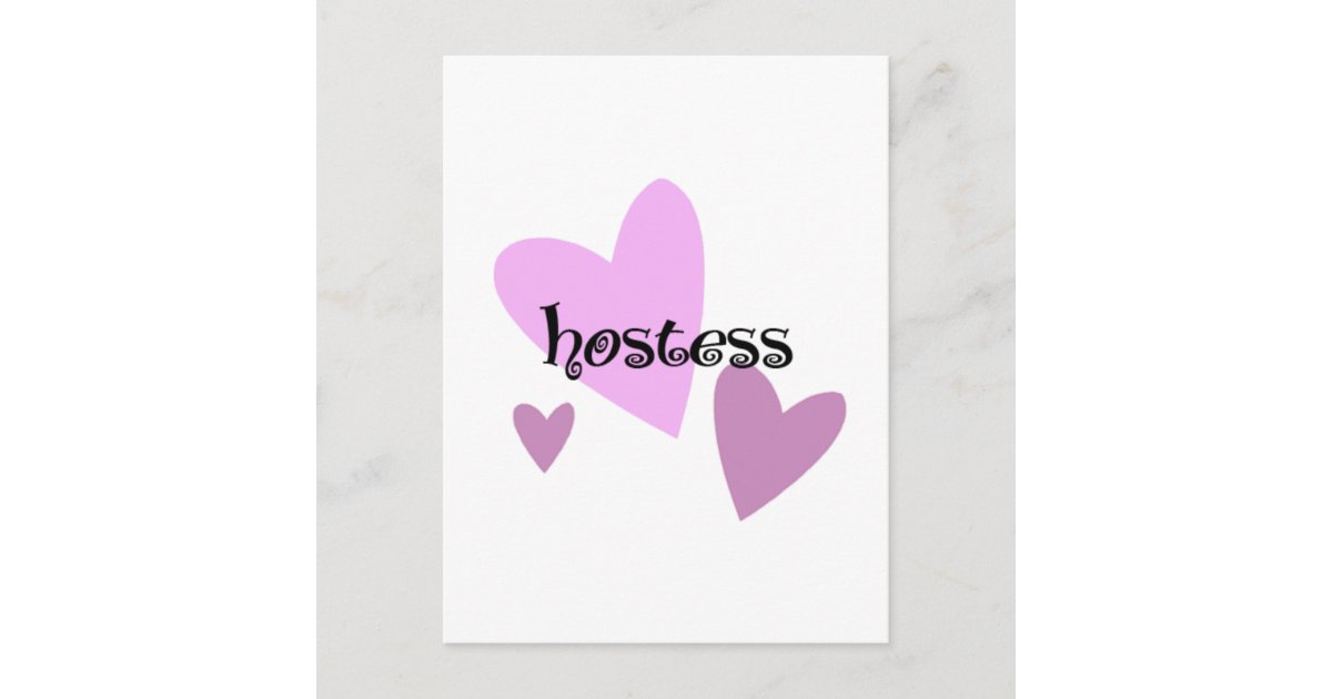 Hostess Postcard | Zazzle
