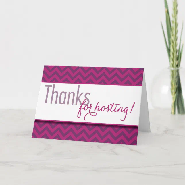 Hostess Thank You Notes | Zazzle