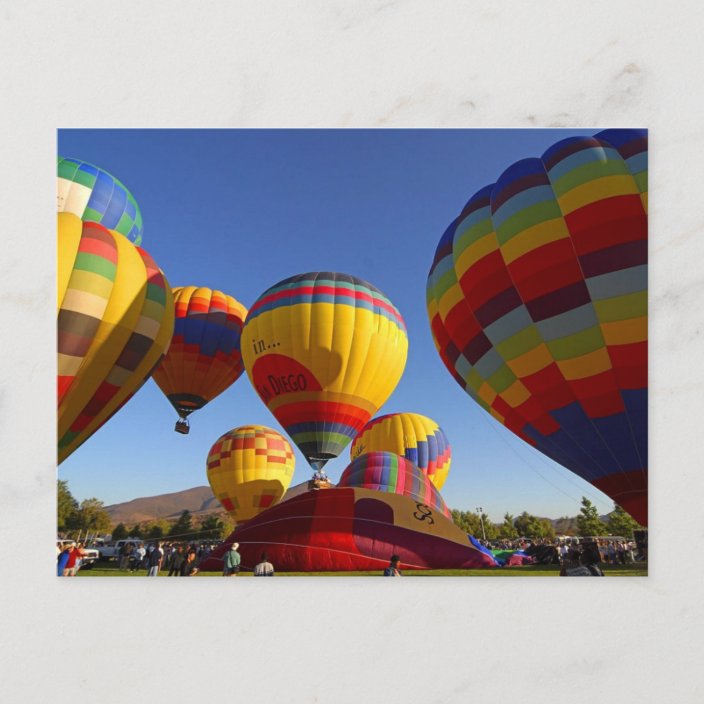 Hot Air Ballons Postcard | Zazzle.com