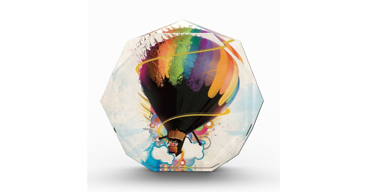 Hot Air Balloon Acrylic Award | Zazzle