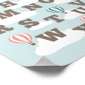 Hot Air Balloon Alphabet Nursery Wall Art Print | Zazzle