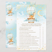 Hot Air Balloon Animals Over or Under Game | Zazzle