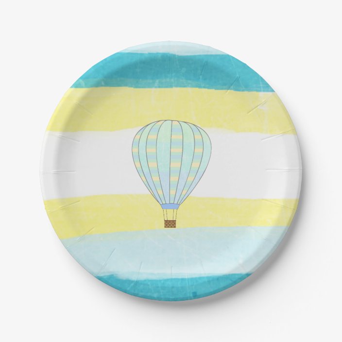 Hot Air Balloon Baby Shower Cake Plate | Zazzle.com
