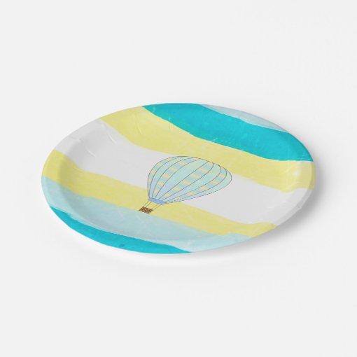Hot Air Balloon Baby Shower Cake Plate | Zazzle