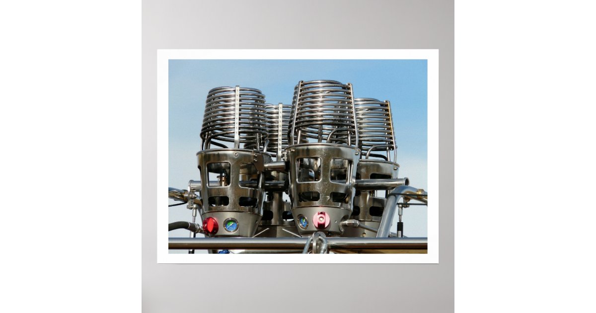 Hot Air Balloon Burners Poster | Zazzle