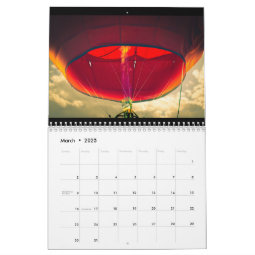 Hot Air Balloon Calendar | Zazzle