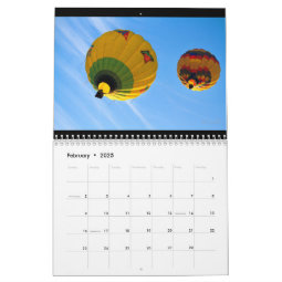 Hot Air Balloon Calendar | Zazzle