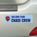 Hot Air Balloon Chase Team Bumper Sticker | Zazzle