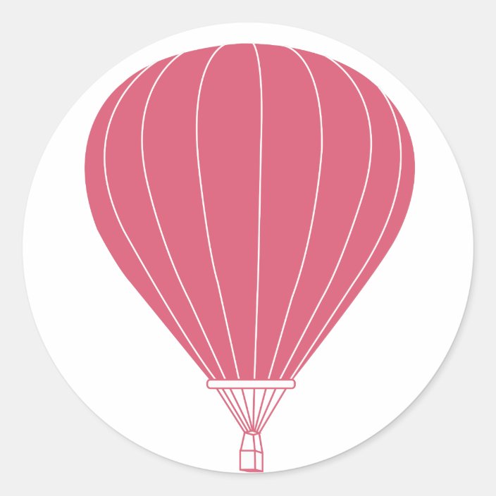 Hot Air Balloon Classic Round Sticker | Zazzle.com