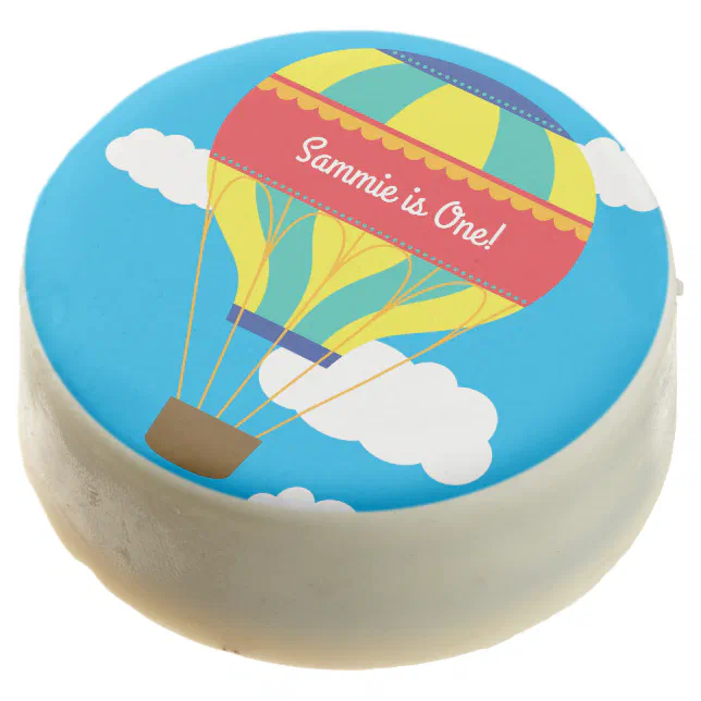 Hot Air Balloon Cute Colorful 1st Birthday Party Chocolate Covered Oreo ...