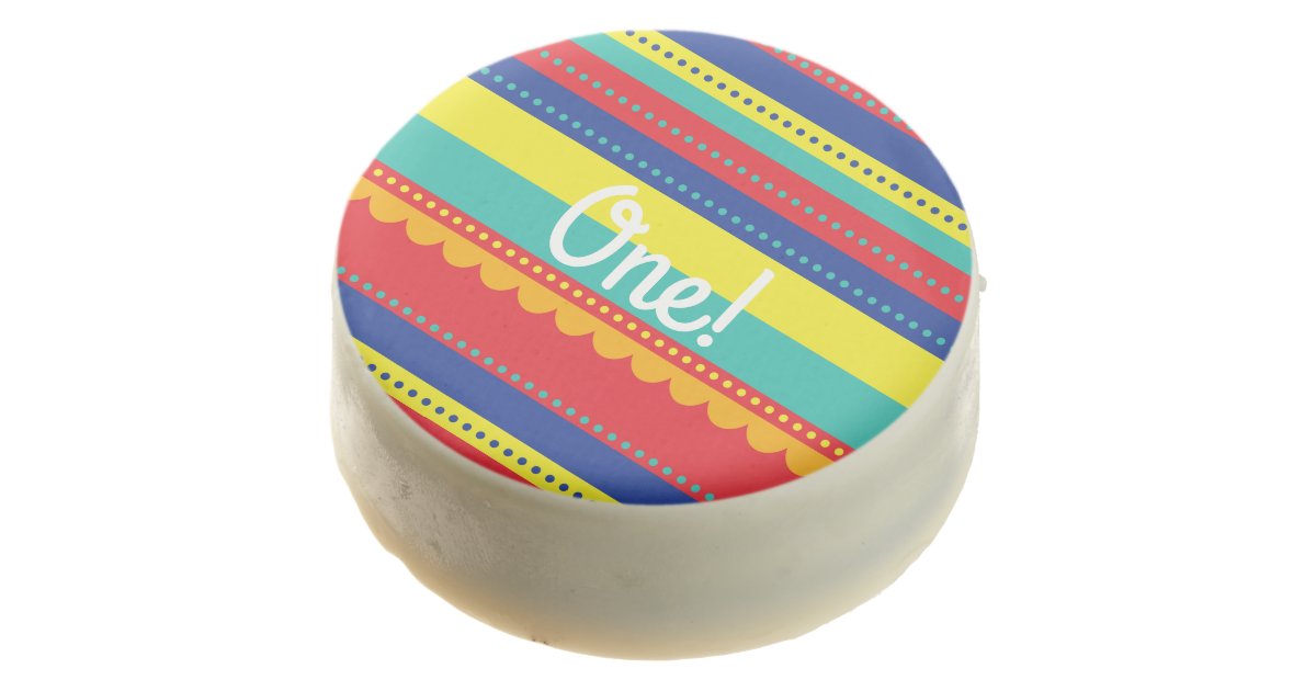 Hot Air Balloon Cute Colorful 1st Birthday Party Chocolate Covered Oreo ...