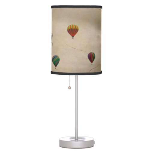 Hot Air Balloon, La Minerve 1803 travel in style Table Lamp | Zazzle