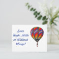 Hot Air Balloon - Positive Message Postcard | Zazzle