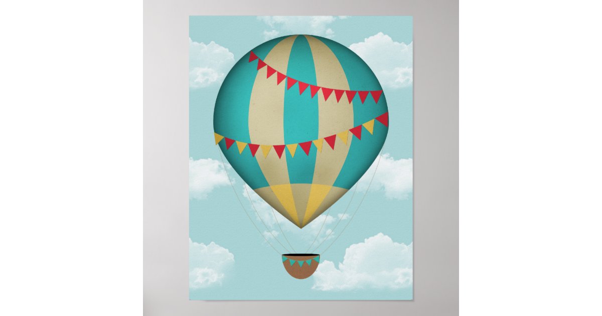 Hot Air Balloon Poster | Zazzle