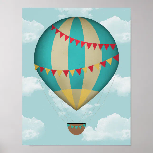 Hot Air Balloon Poster | Zazzle