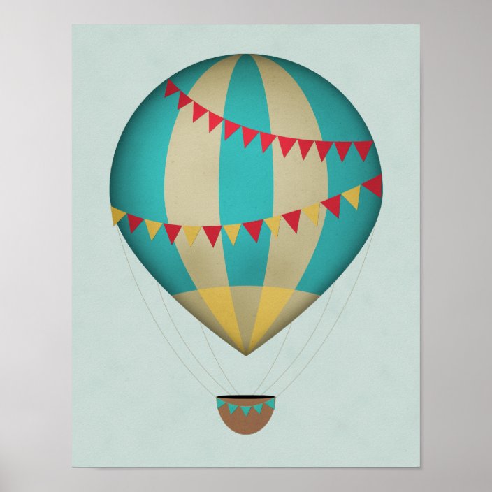 Hot Air Balloon Poster | Zazzle.com
