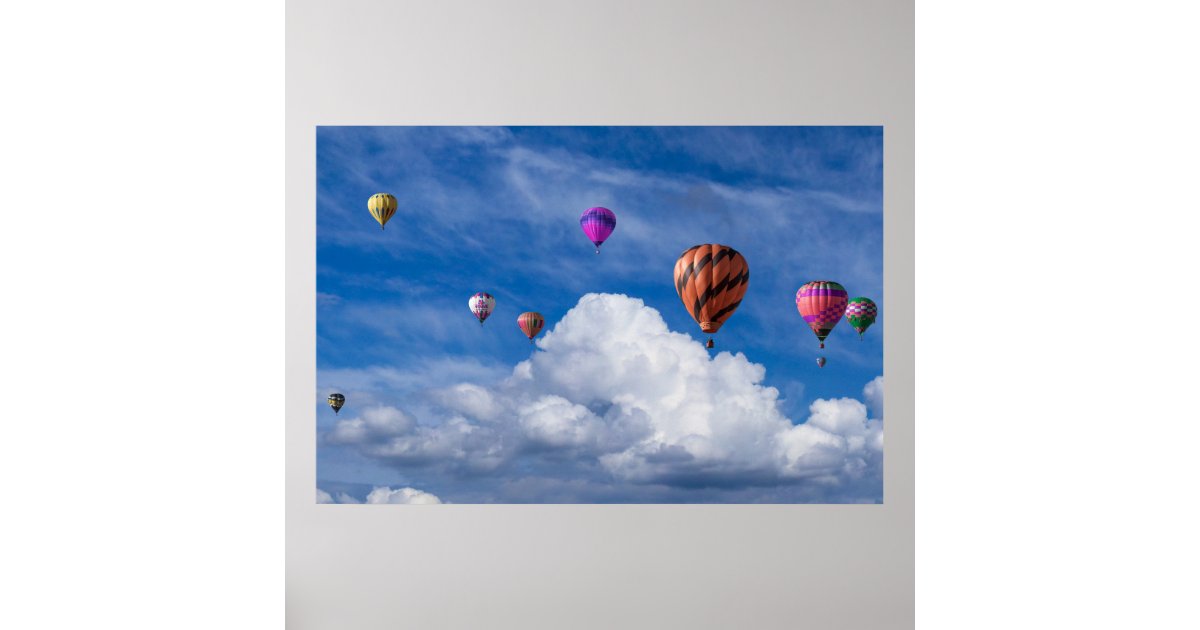 Hot air balloon ride poster | Zazzle