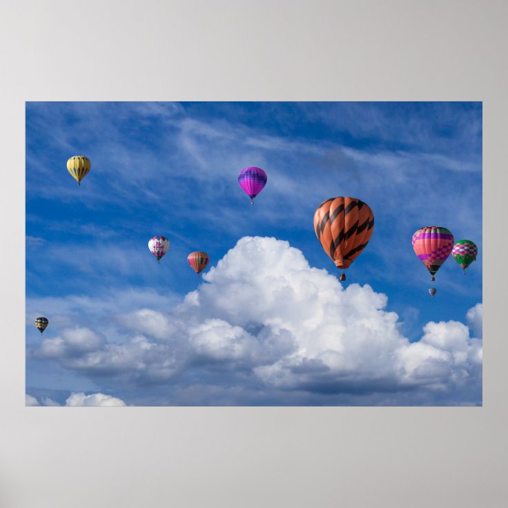 Hot air balloon ride poster | Zazzle