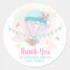 Hot Air Balloon Round Favor Sticker | Zazzle