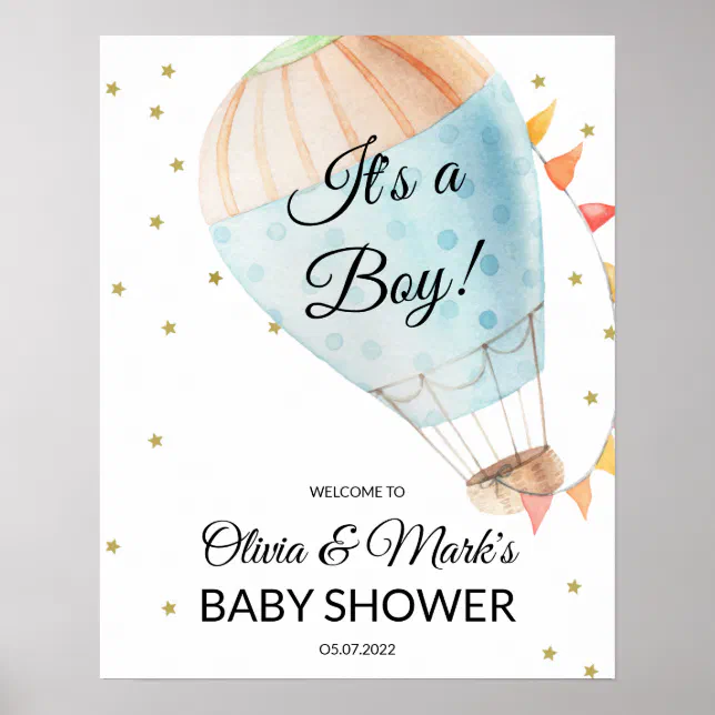 Hot Air Balloon Welcome sign | Zazzle