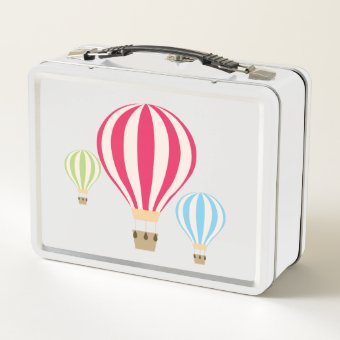 Hot Air Balloons Design Metal Lunch Box | Zazzle