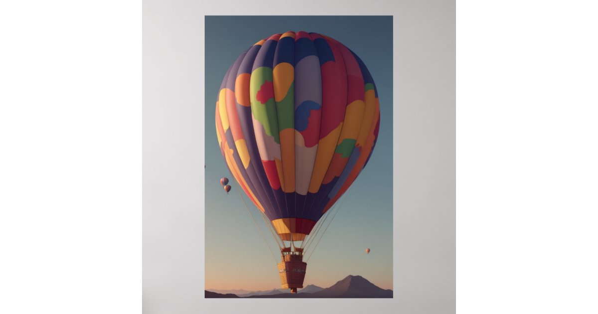 Hot Air Balloons Poster | Zazzle